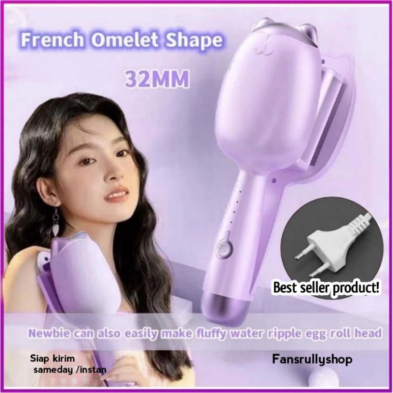 Jual Catokan Lova Wave Wafer Korea Wanita Catok Curly Mermaid Keriting Rambut Keramik Otomatis ...
