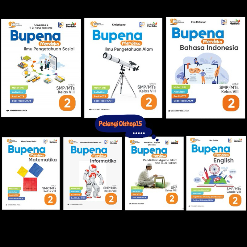 Jual BUKU PAKET BUPENA KURIKULUM MERDEKA SMP/MTS KELAS 8 (VIII) ERLANGGA | Shopee Indonesia