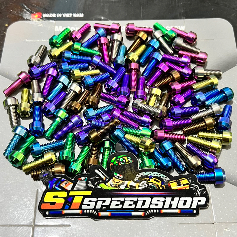 Jual Baut Titanium M 6 x 15 Drat 10 x 15 Small | Shopee Indonesia