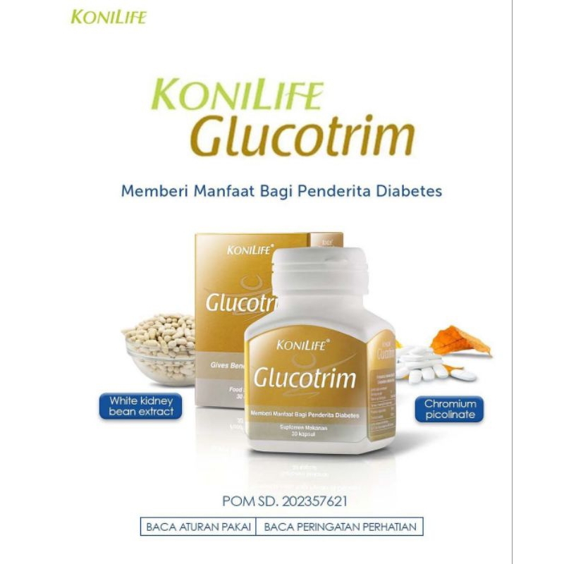 Jual Glucotrim Konilife 30 (Diabetes) | Shopee Indonesia