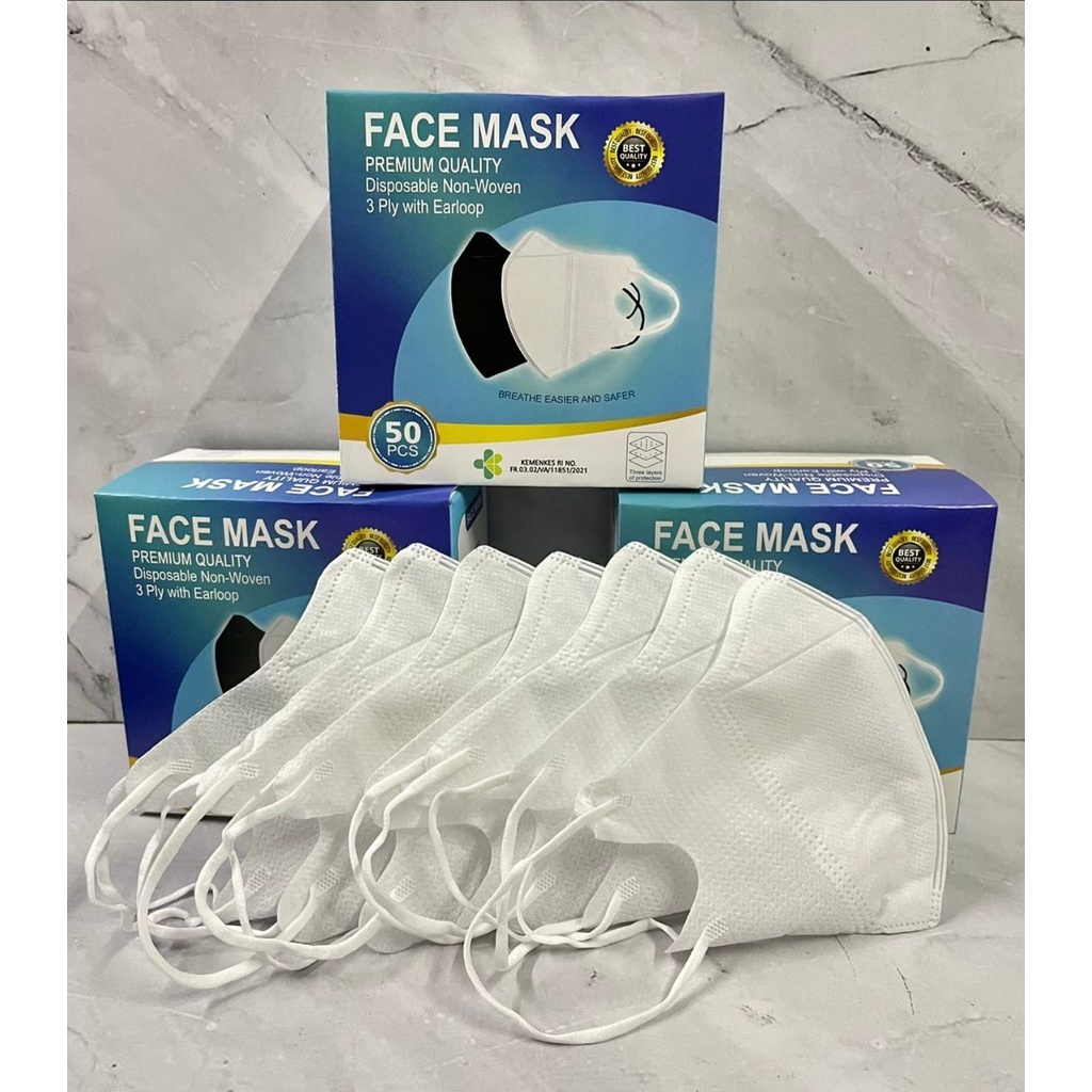 Jual Masker Murah Duckbill Hitam Facemask Isi 50Pcs NoBox | Shopee ...