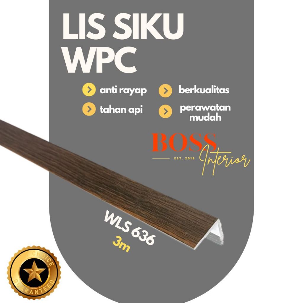 Jual Lis Sudut Siku L WPC WALL PANEL | List Penutup WOOD PANEL WPC Siku ...