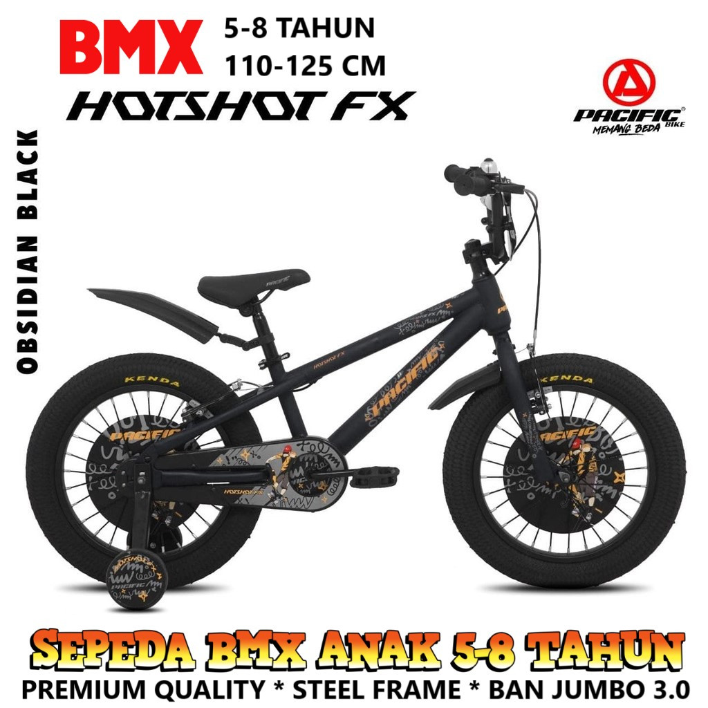 Jual Sepeda Anak Pacific Hotshot FX 3.0 Fatbike BMX 5-8 Tahun Fat Tire 18 Inci x 3.0 Steel OPC ...