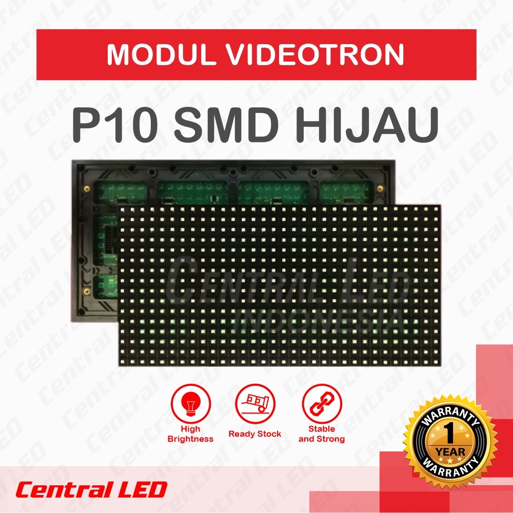 Jual LED PANEL MODULE/MODUL P10 GREEN/HIJAU RUNNING TEXT | Shopee Indonesia