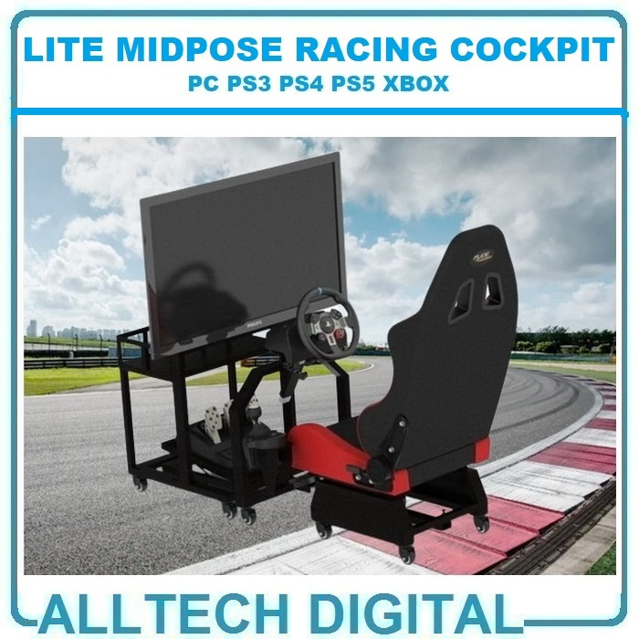Jual Pro Midpose Racing Sim Gaming Seat Kursi Simulasi Balap Chair ...