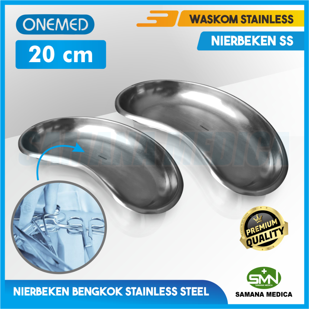 Jual Nierbeken Bengkok Stainless Steel ONEMED 20cm - Waskom Stainless ...