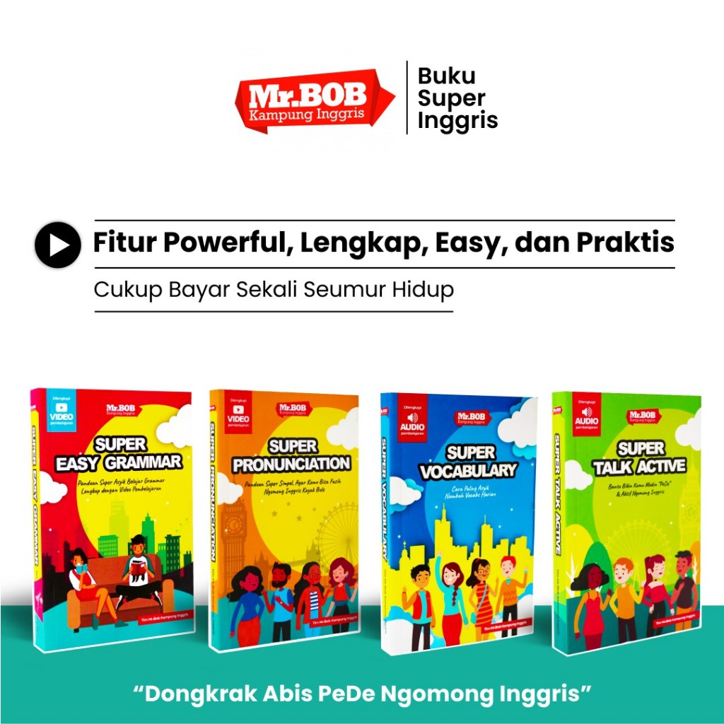 Jual BUKU BELAJAR BAHASA INGGRIS Speaking dan Grammar - BUKU SUPER Mr. Bob Kampung Inggris ...