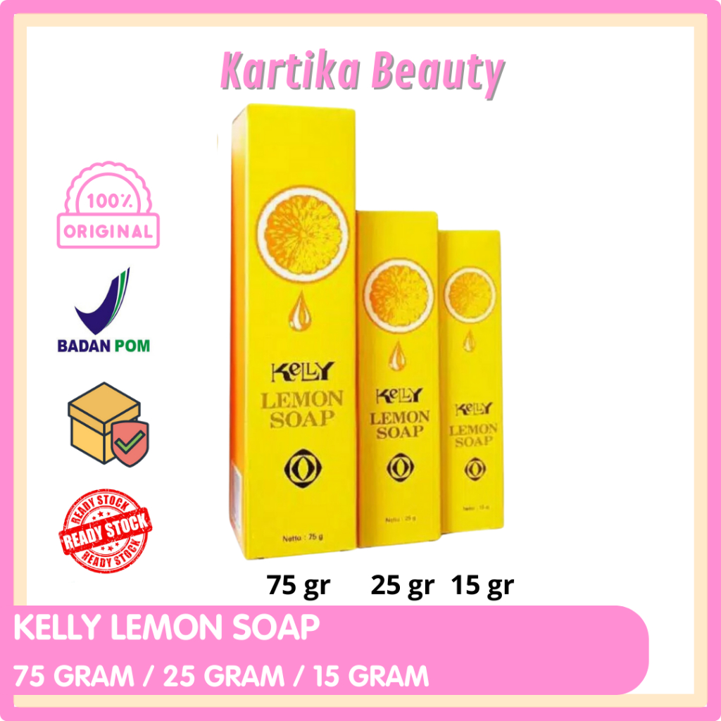 Jual KELLY LEMON SOAP 15 GRAM - SABUN MUKA FACE WASH KELI LEMON KELLI ...