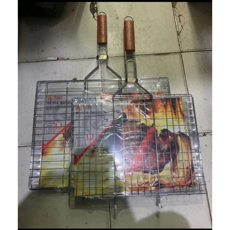 Jual Pemanggang ikan | bakaran japitan ayam daging BBQ stainles steel ...