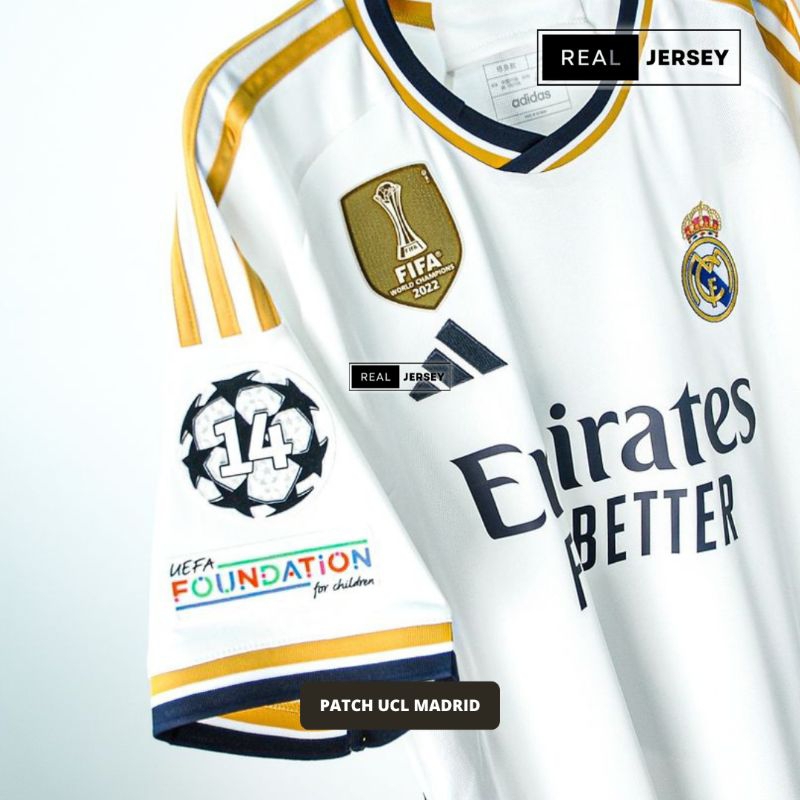 Jual (TAMBAH) PATCH Madrid UCL Tidak Termasuk Jersey | Shopee Indonesia
