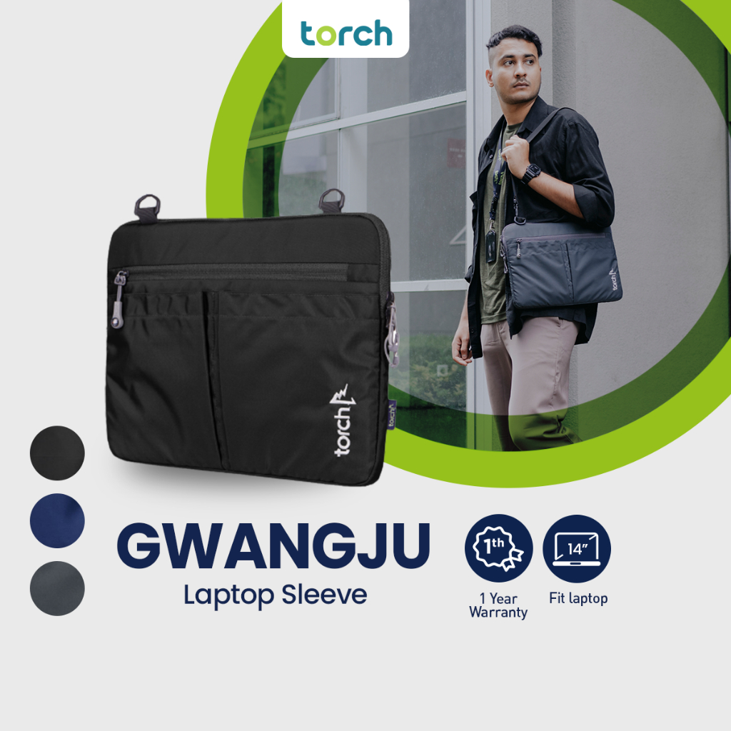 Jual TORCH Gwangju Pelindung Laptop - Tas Laptop Selempang Anti Air ...