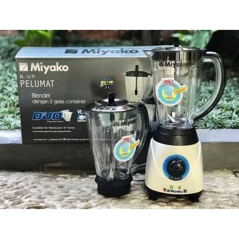 Jual Blender BL-52PI Miyako Kapasitas besar 2 Tabung Besar | Shopee ...