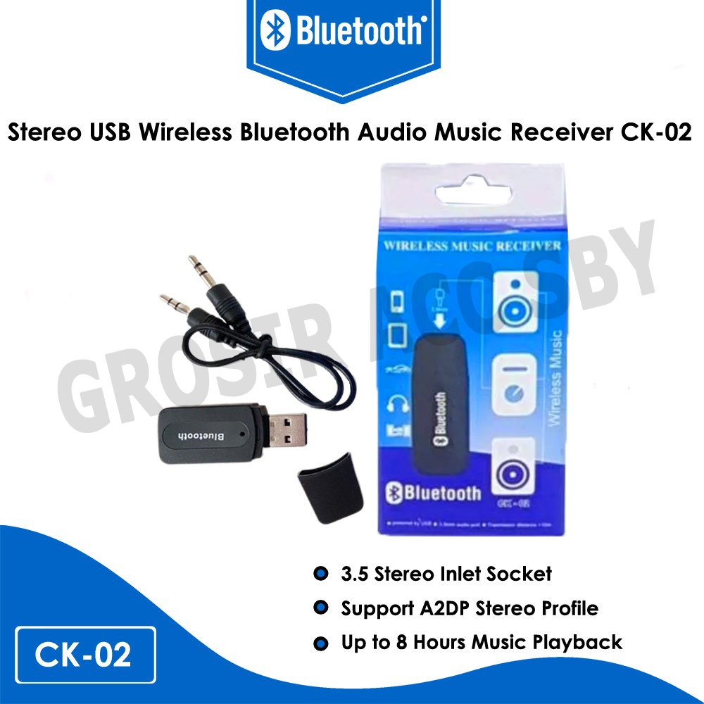 Jual Bluetooth Receiver CK 02 / Usb Wireless Speaker Bluetooth Audio Music | Shopee Indonesia