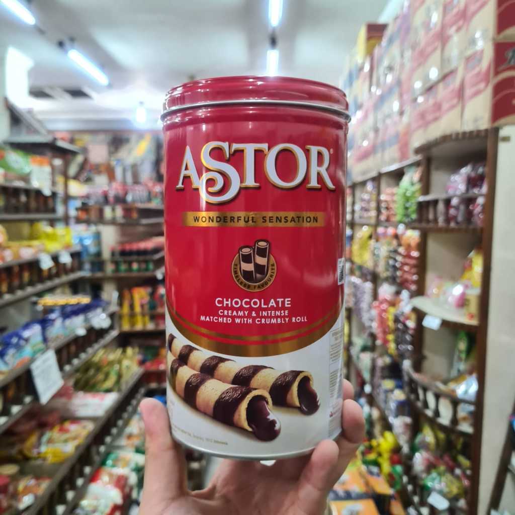 Jual ASTOR CHOCOLATE COKLAT WAFER STICK ROLL 330g | Shopee Indonesia