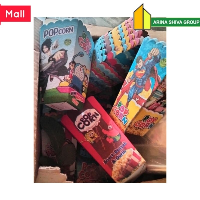 Jual 400 LEMBAR KERTAS POPCORN 12 × 6 BAHAN IVORI PUTIH | BOX KEMASAN ...