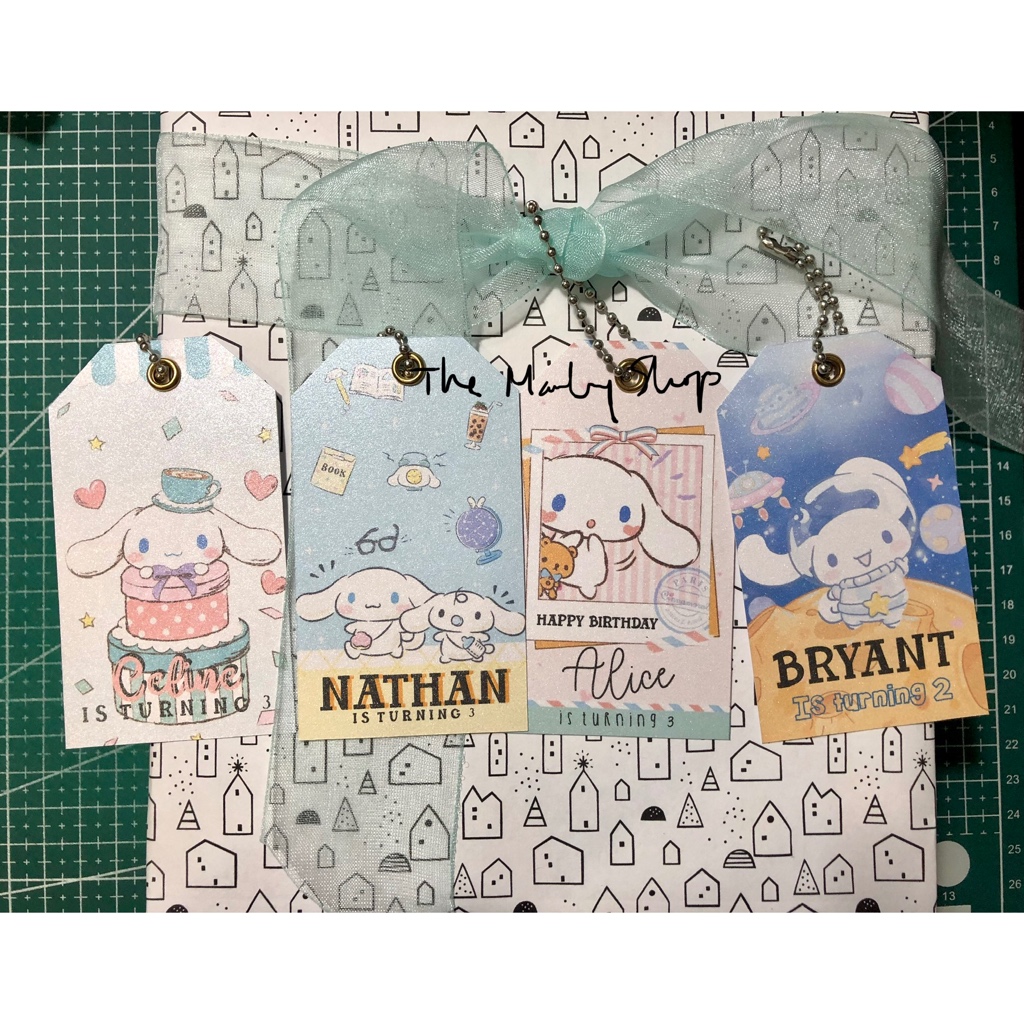 Jual Sanrio Birthday Tag Custom/ Hang Tag Birthday Sanrio/ Hang Kartu ...