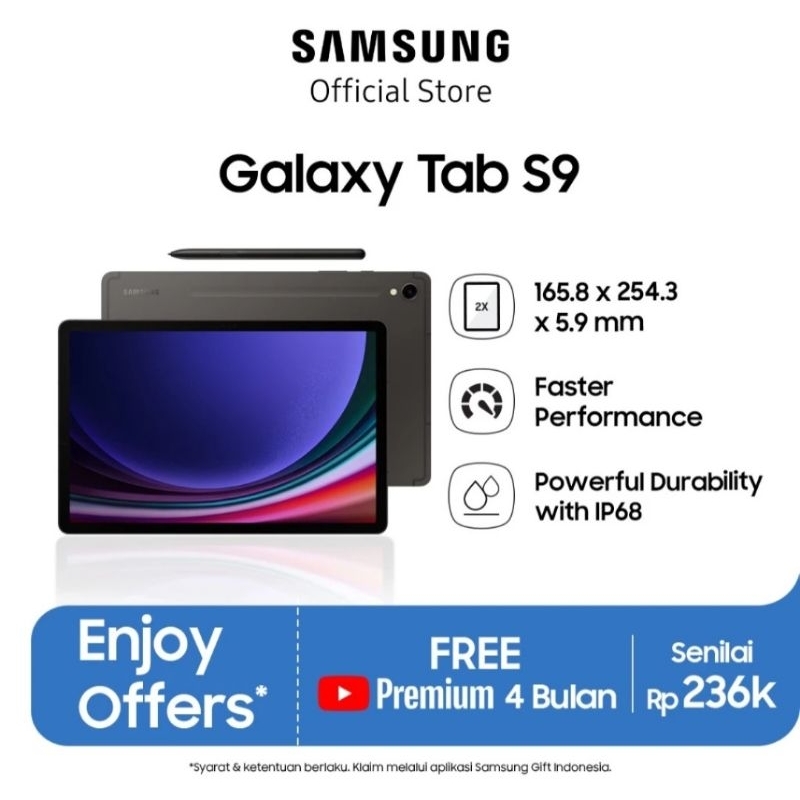 Jual Samsung Galaxy Tab S9 8/128GB - Grey | Shopee Indonesia