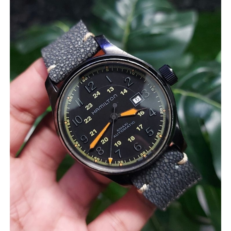 Jual Jam Tangan Hamilton Khaki Automatic Military Original Black Dial ...