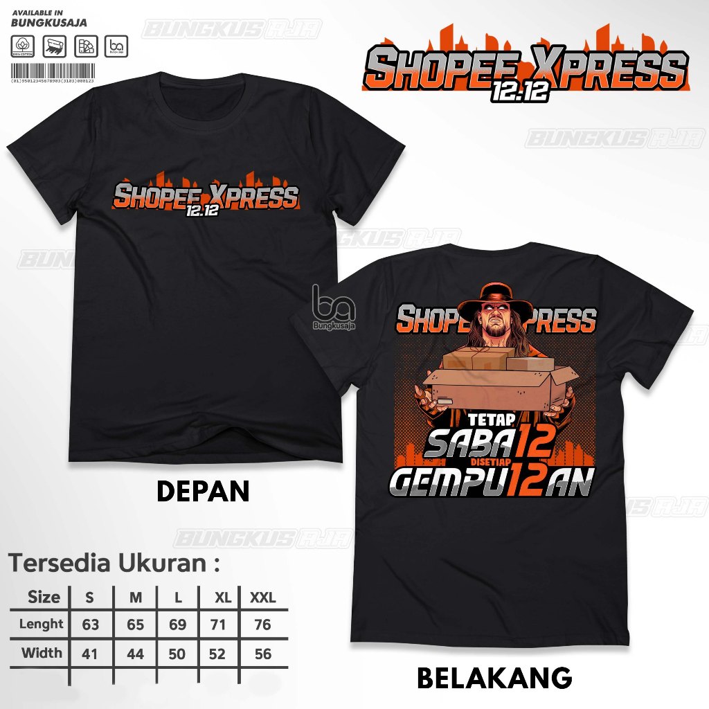 Jual Kaos Shoppee Express Sabar Gempuran 12.12 Birthday Sale Baju Kurir ...