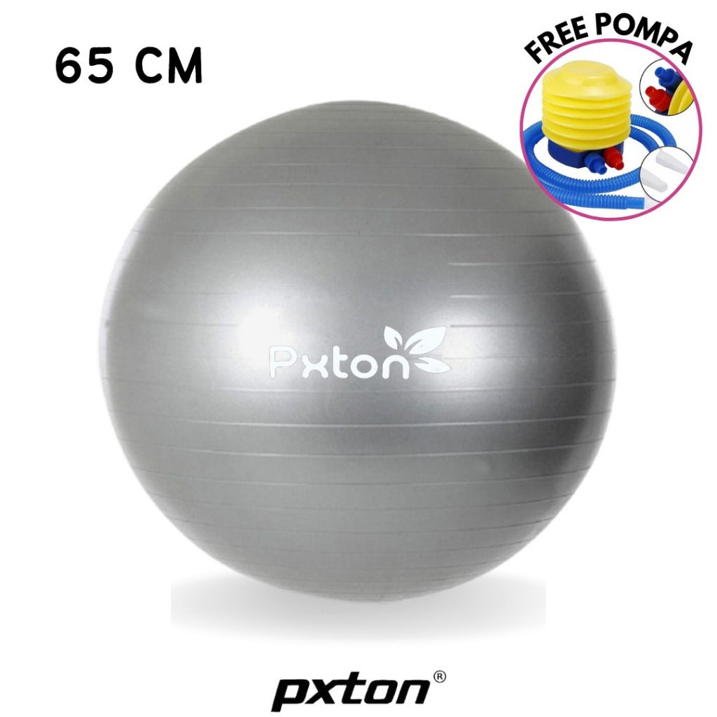 Jual PXTON - Gym Ball FREE POMPA / Bola Yoga Diameter 55CM 65CM 75CM / Bola gym / Balon gym ...