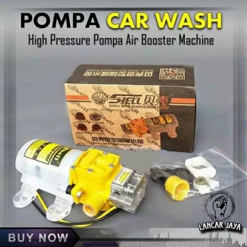 Jual Shell Pompa Air DC 12V High Pressure Car Washing Water Diaphragm ...