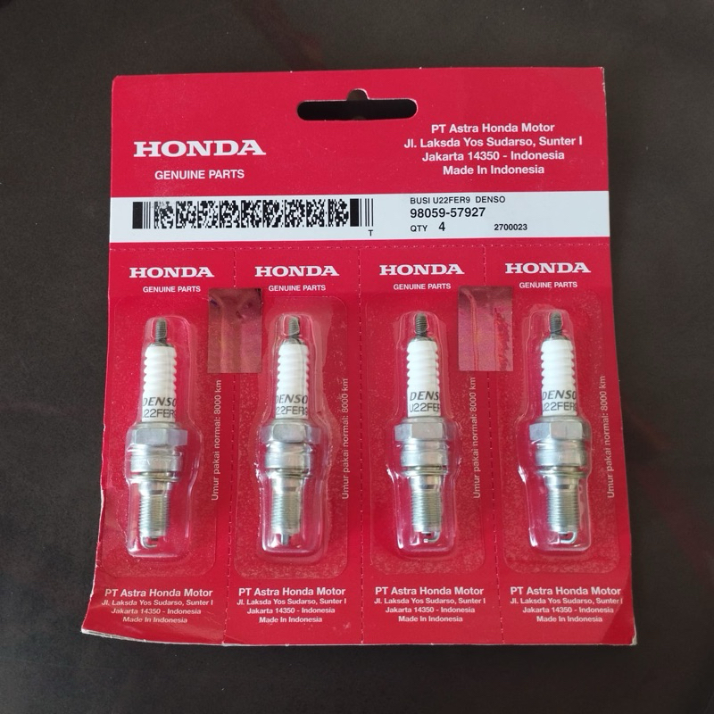 Jual BUSI SPARK PLUG U22FER9 DENSO 98059-57927 HONDA VARIO 110 100% ...