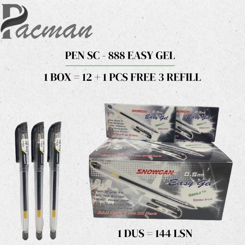 Jual PEN PACMAN SC 888 EASY GEL/ PULPEN MURAH | Shopee Indonesia