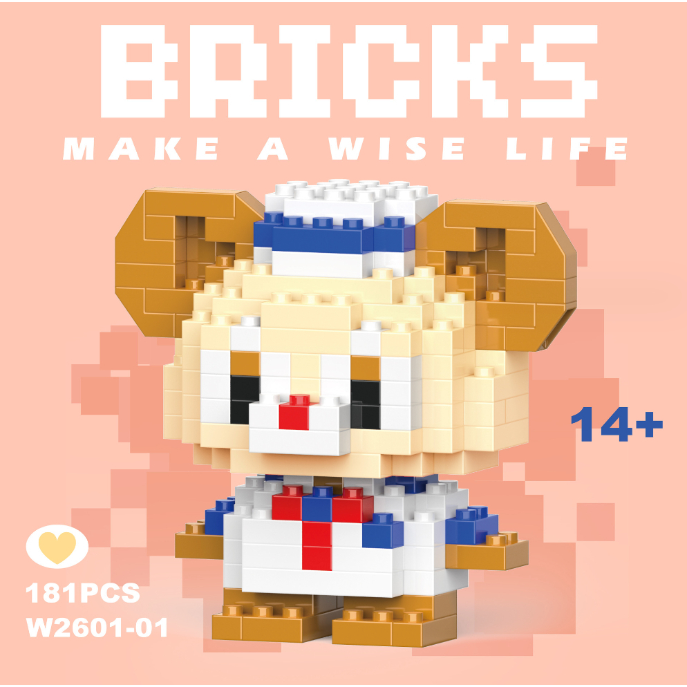 Jual BRICKS 1BOX Mini Karakter Bricks Nano Block Puzzle DIY Motif Lucu ...