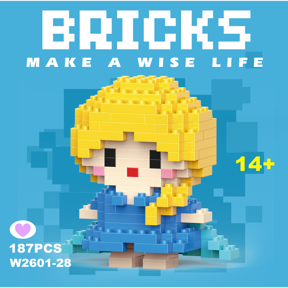 Jual BRICKS 1BOX Mini Karakter Bricks Nano Block Puzzle DIY Motif Lucu ...