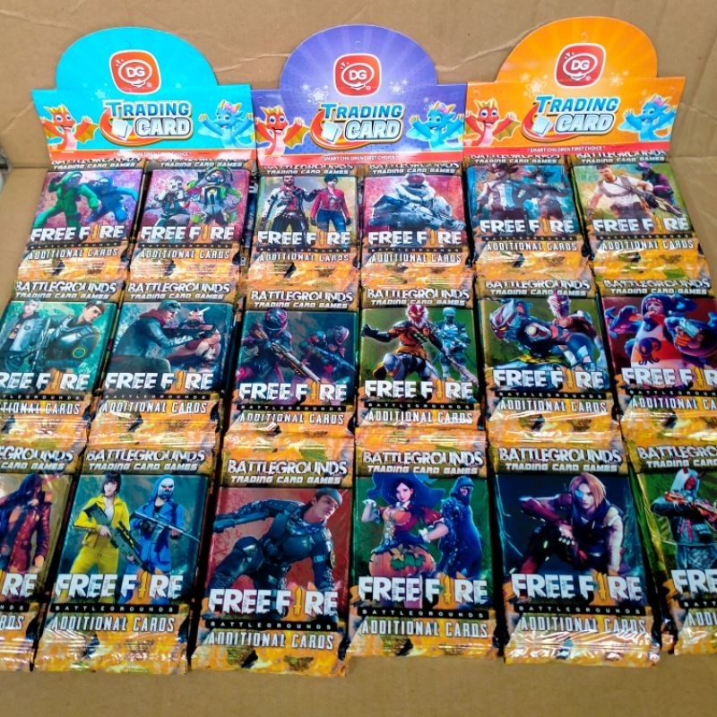 Jual 12 Sachet Mainan KARTU FF TRADING CARD NEW Free Fire GROSIR ...
