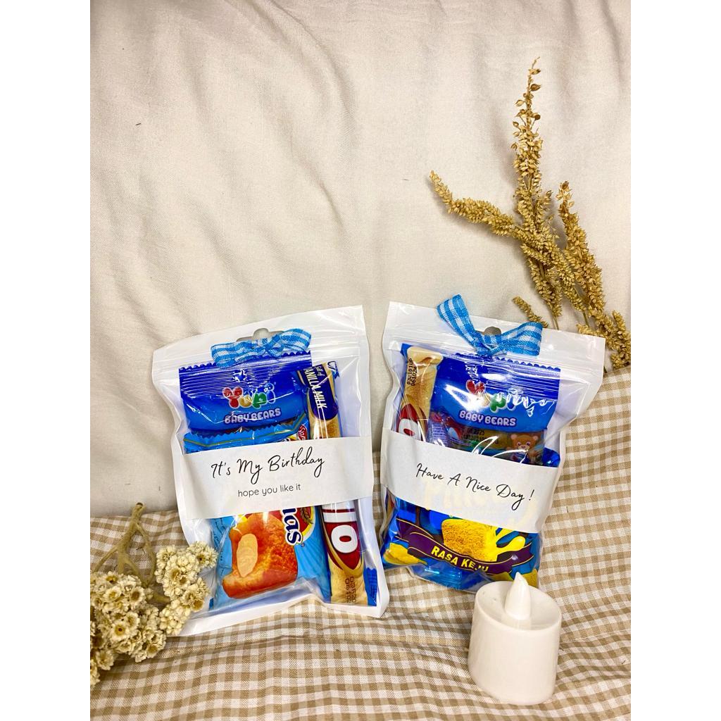 Jual Mini gift snack TERMURAH freebie mini snack mini hampers MINIMAL ...