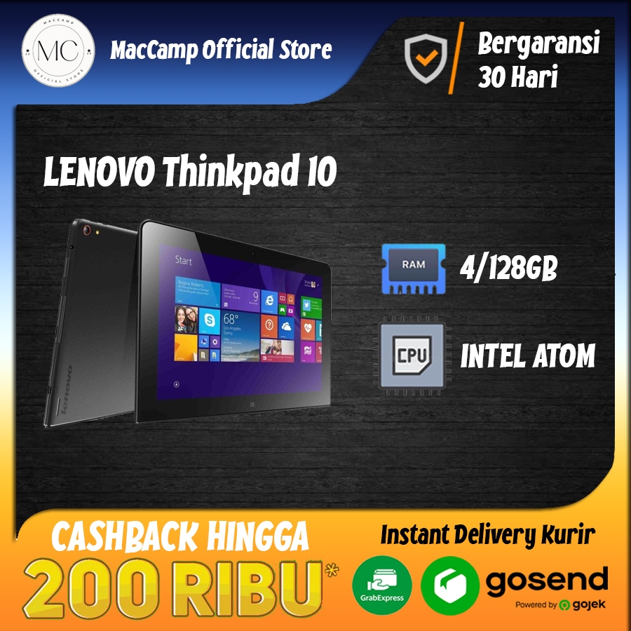 Jual LENOVO THINKPAD 10 TABLET INTEL ATOM - 2nd BERGARANSI | Shopee ...