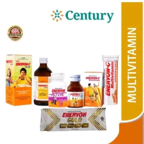 Jual Enervon C - Active 30 Caplet/Effervescent (Tube)/Enervon Plus ...