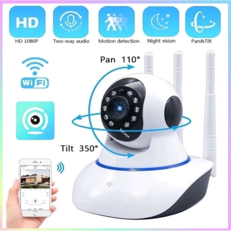 Jual CCTV IP Camera V380 Pro Smart Cctv Wi-Fi Wireless 3 Antena ...