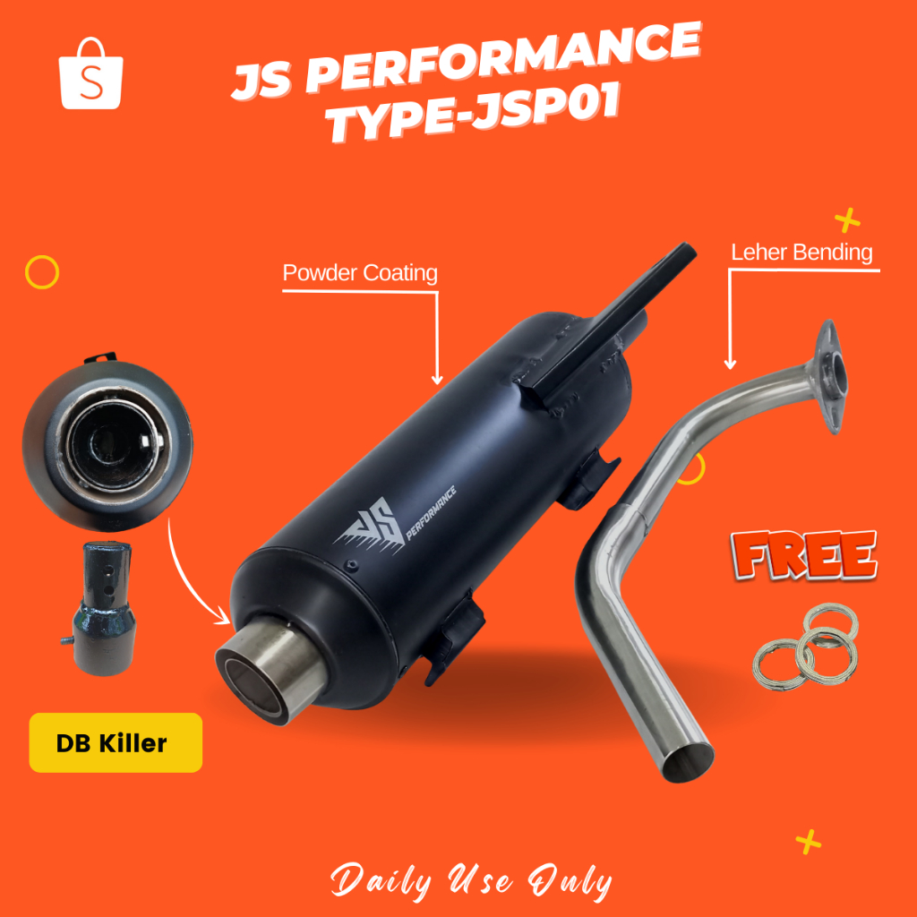Jual Knalpot JS Performance Type-JSP01 untuk semua motor matic | Shopee Indonesia