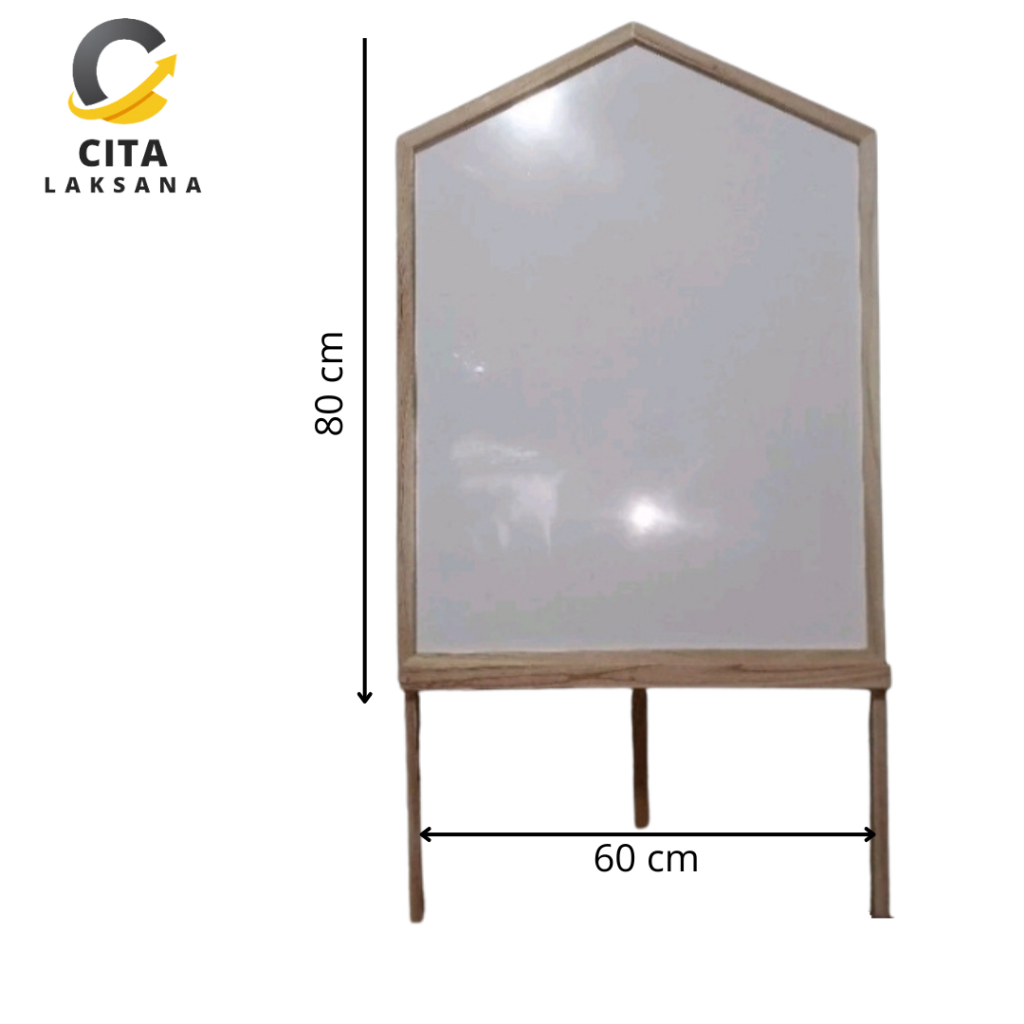 Jual papan tulis whiteboard Stand 60cm x 80cm geratis spidol+penghapus ...