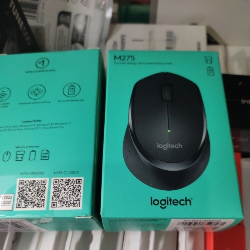 Jual [ ORIGINAL ] Logitech M275 Wireless Mouse - BLACK | Shopee Indonesia
