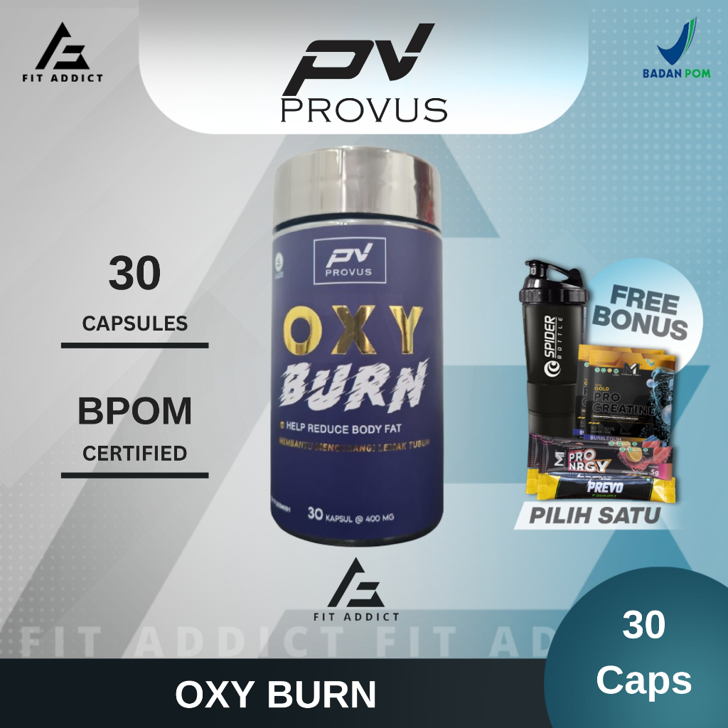Jual Provus Oxy Burn OxyBurn 30 Capsule 30 Caps Fat Burner Pembakar Lemak | Shopee Indonesia