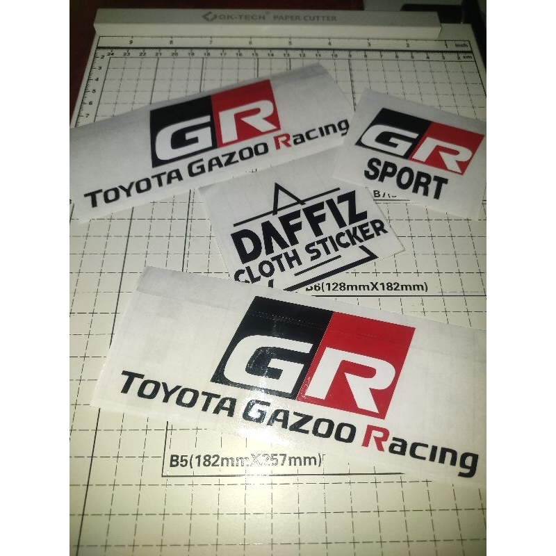 Jual STICKER GR TOYOTA GAZOO RACING | Shopee Indonesia