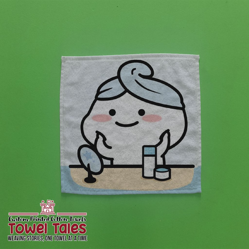 Jual Lap Handuk Katun Custom Print 30x30 Pentol Series hadiah gift ...