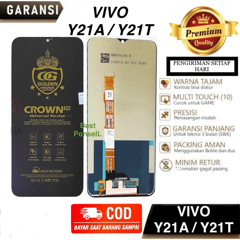 Jual LCD Touchscreen VIVO Y21A / Y21T Fullset ORIGINAL | Shopee Indonesia
