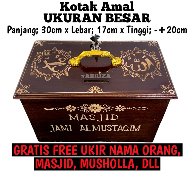 Jual Kotak Amal Besar / Kotak Infaq / Celengan / Kotak Donasi / Tempat ...