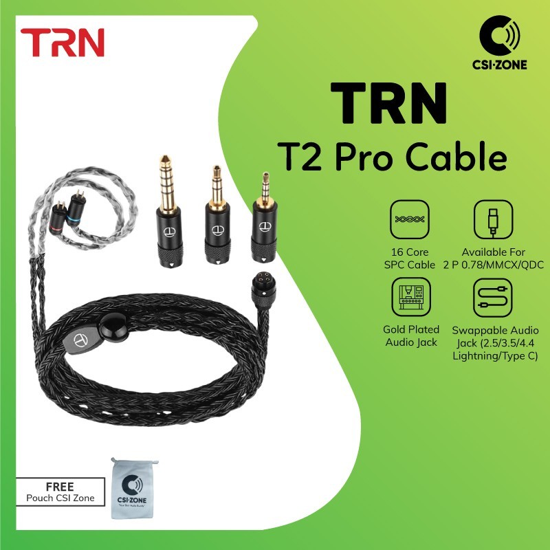 Jual TRN T2 PRO 16 Core Silver Plated Copper Upgrade Cable For IEM Earphone | Shopee Indonesia