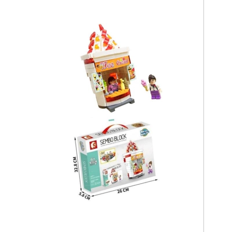Jual SEMBO BLOCK ICE CREAM ( 601057 ) | Shopee Indonesia