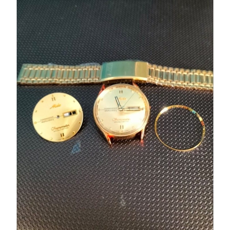 Jual Casing Jam Mido Commander Chronometer Swiss Made Mesin 2836 ETA ...