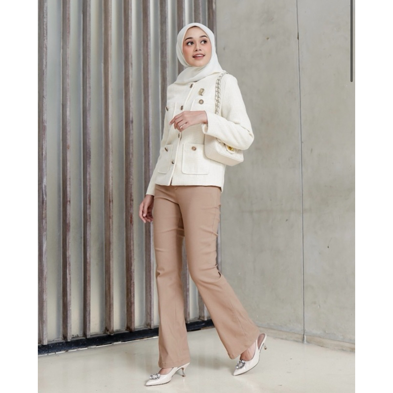 Jual Last Stok - Alana Elma Jona Jeans Indigo Pants Black Milo Mocca Nude Off White S M L XL XXL ...