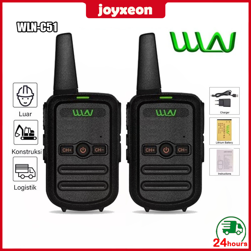 Jual (COD)HT WLN-C51 Handy Talky Sipil Daya Tinggi Mini Wln Two Way ...