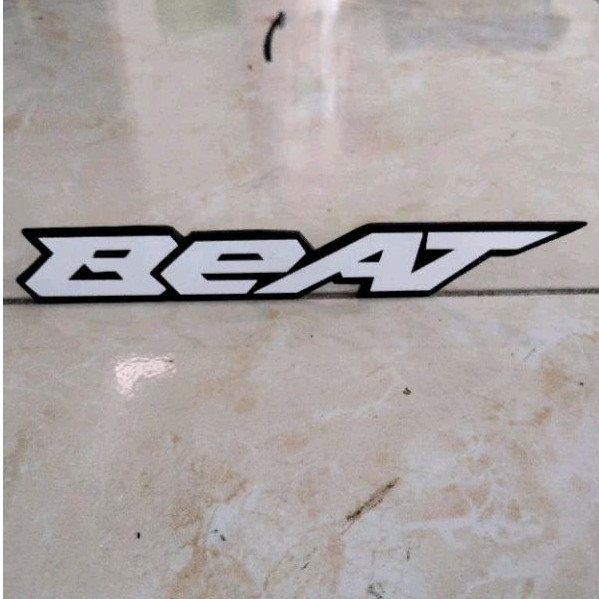Jual logo emblem beat putih 1pcs | Shopee Indonesia