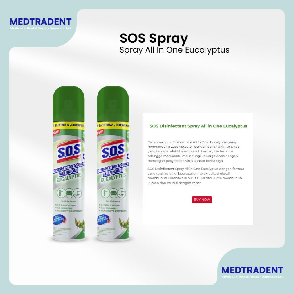 Jual DISINFECTANT SPRAY SOS 250 ML | Shopee Indonesia