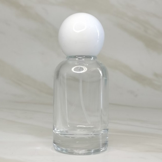 Jual BOTOL PARFUM 30ML BENING/CLEAR BULAT - TUTUP SPRAY BULAT HITAM ...